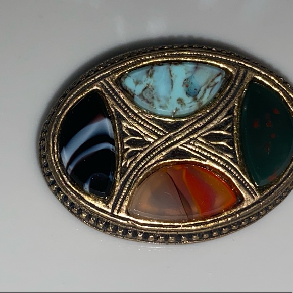 Vintage | Jewelry | Vintage Celtic Signed Miracle Brooch Goldtone Metal ...